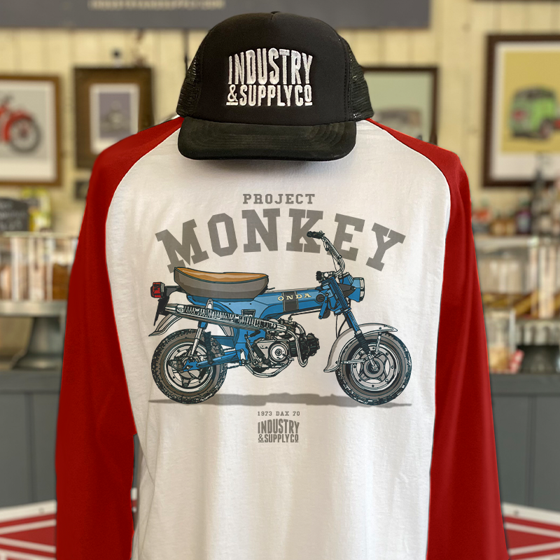 PROJECT MONKEY BIKE BASEBALL SHIRT | Industry & Supply | Artisan T ...