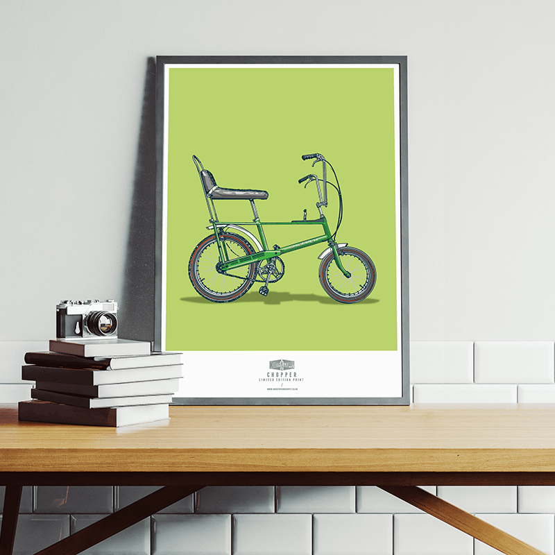 RALEIGH CHOPPER ART PRINT | Industry & Supply | Artisan T-Shirts ...