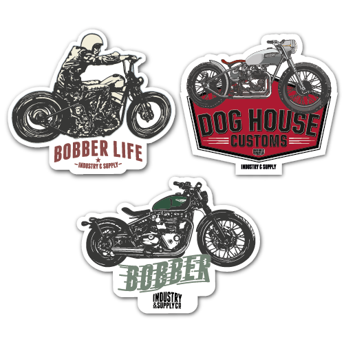 Bobber Sticker Bundle | Industry & Supply | Artisan T-Shirts ...