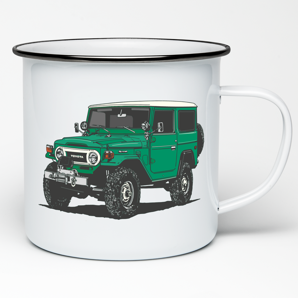 FJ40 Land Cruiser Enamel Mug | Industry & Supply | Artisan T-Shirts ...