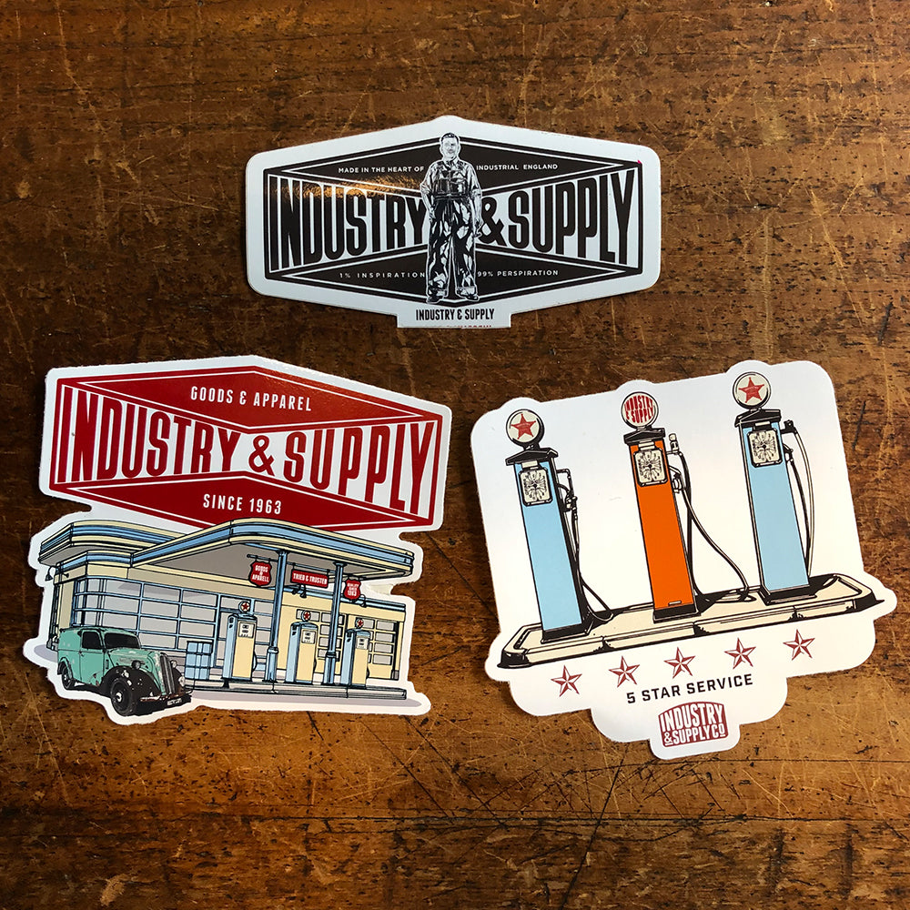 GAS STATION SET OF 3 STICKER BUNDLE | Industry & Supply | Artisan T ...