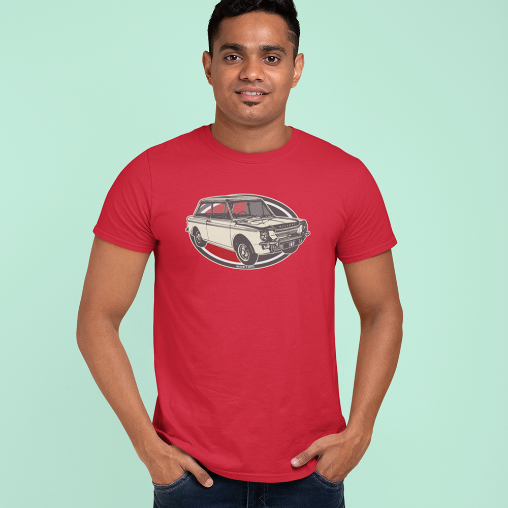 Hillman Imp T-Shirt. 100% Cotton. In Red / White / Grey. All Sizes ...
