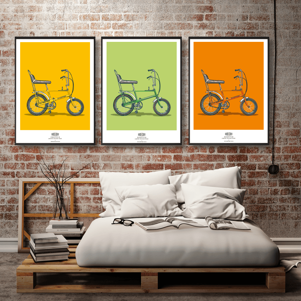 RALEIGH CHOPPER ART PRINT | Industry & Supply | Artisan T-Shirts ...
