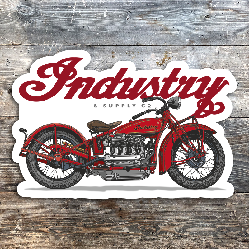 INDIAN MOTORCYCLE STICKER | Industry & Supply | Artisan T-Shirts ...