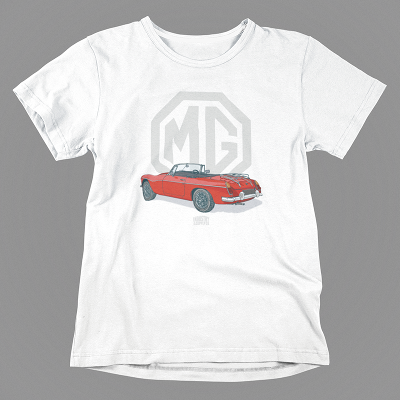 MGB ROADSTER T-SHIRT | Industry & Supply | Artisan T-Shirts ...